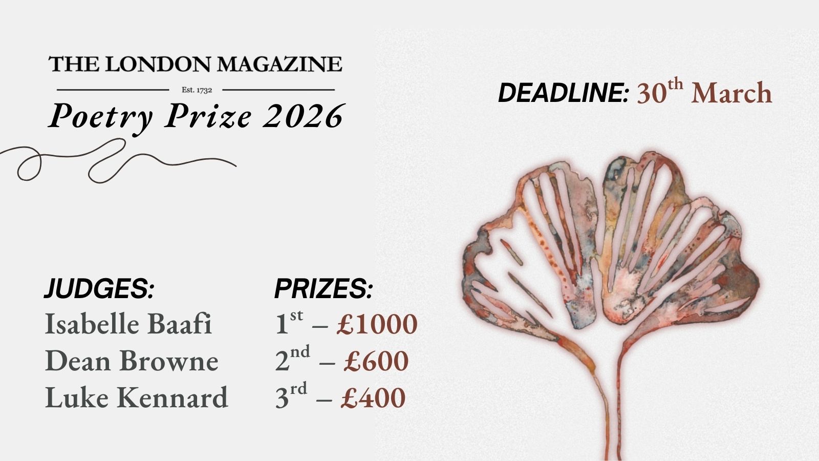 The London Magazine Poetry Prize 2026 - The London Magazine